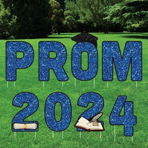 Prom 2024 Graduation Yard Sign Letters, Prom Graduation Yard Cutouts ...