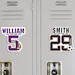 PRINTED Football Player Locker Sign - Football Team Door Hanger ...