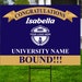 Personalized College Bound Yard Sign, College Logo Sign, Custom ...