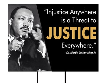 Martin Luther King Yard Sign - Etsy