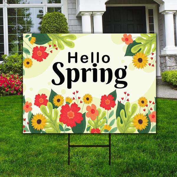 Spring Yard Signs - Etsy