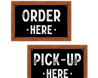 Order Here and Pick up Here Signs - Etsy