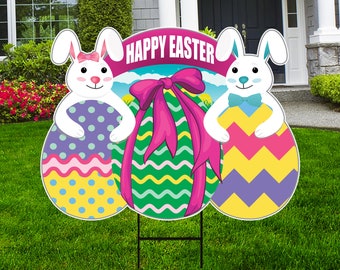 Happy Easter Metal Sign - Etsy