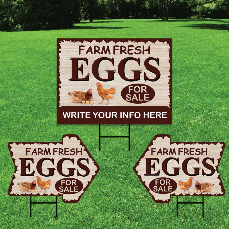 Fresh Eggs Sign - Etsy