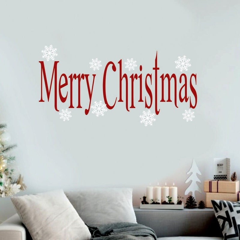 Christmas Wall Decal - Etsy