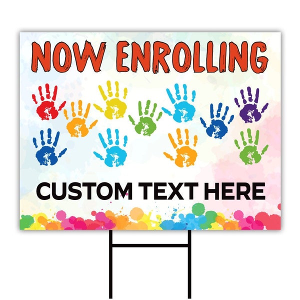 Now Enrolling Banner - Etsy