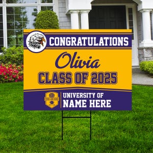 Personalized Graduation Yard Sign 2025 - Coroplast Grad Sign Class of ...