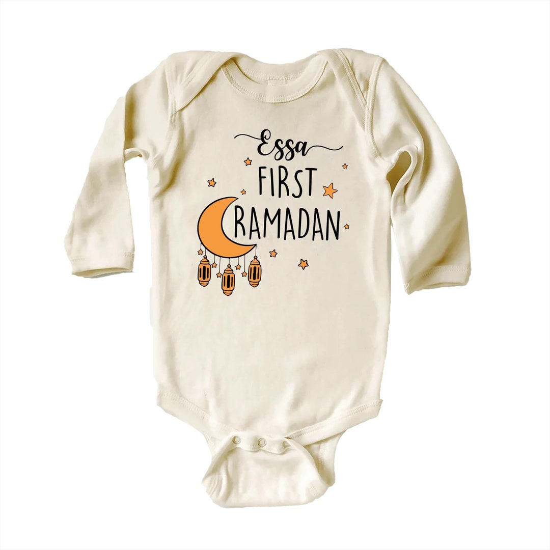 Custom My First Ramadan Baby Bodysuit, Personalized Ramadan Baby Shirt ...