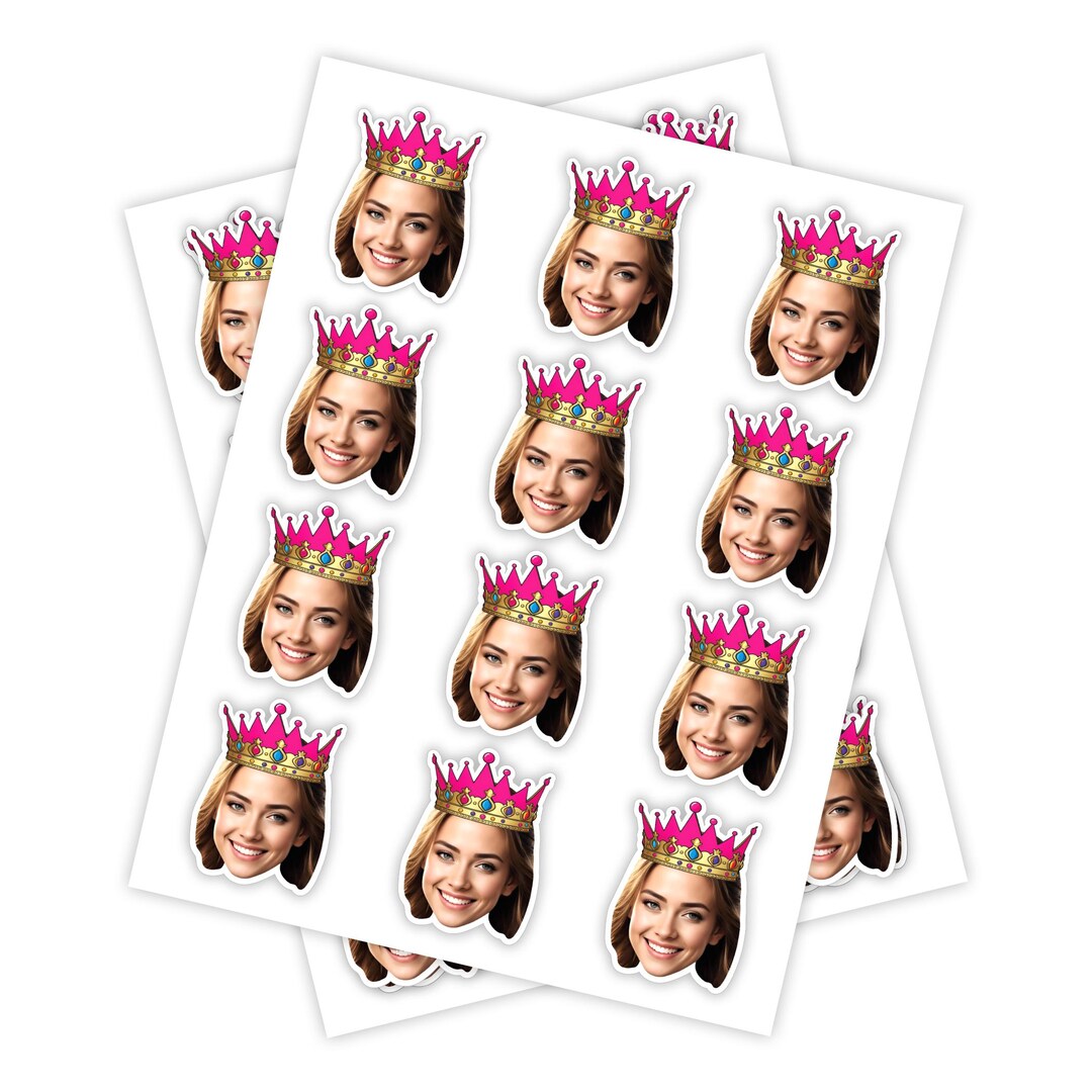 Personalized Face Stickers, Custom Photo, Logo, Favor Stickers ...
