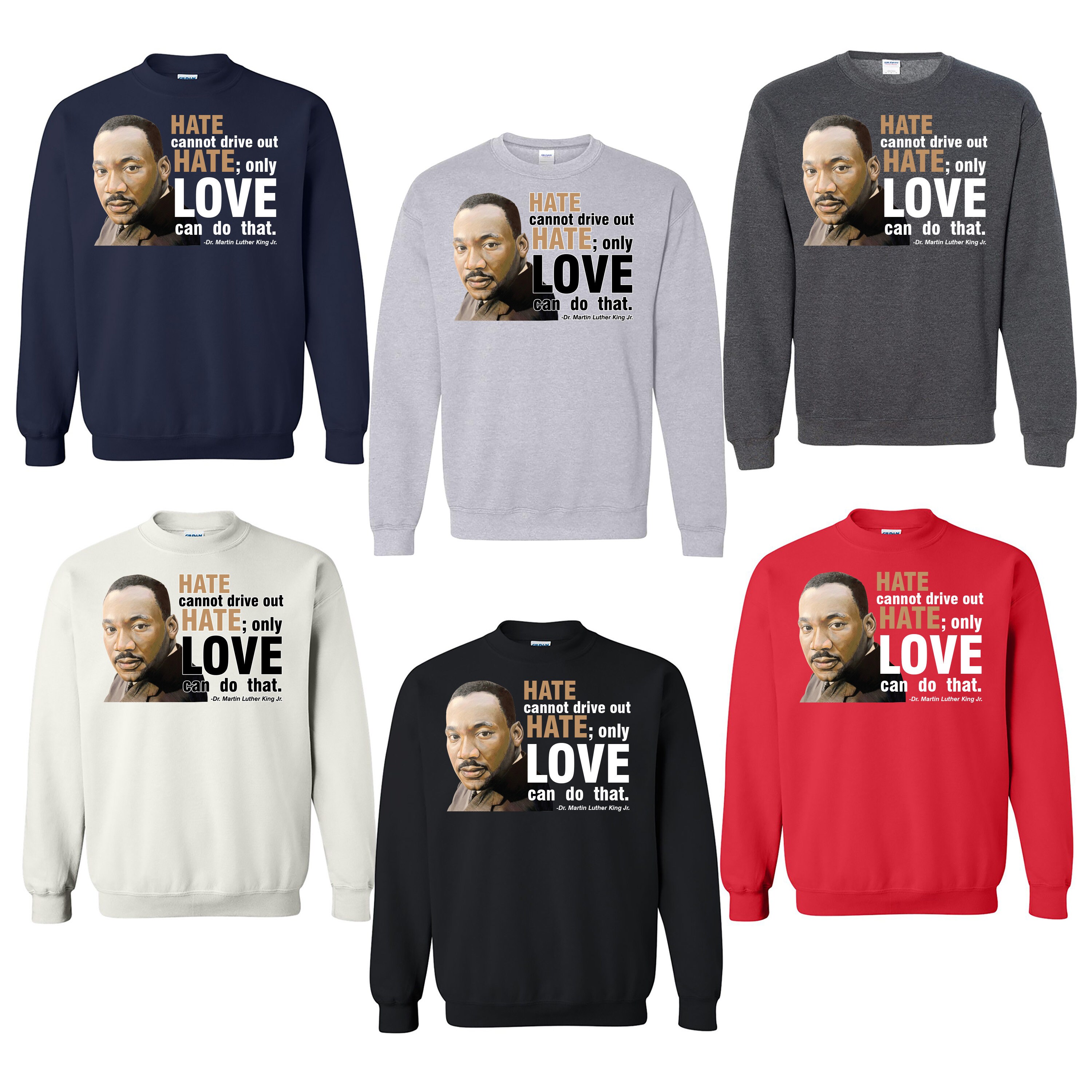 Martin Luther King Jr Long Sleeve T-shirt MLK Day Unisex Long | Etsy