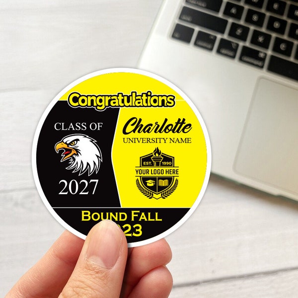 College Logo Stickers - Etsy