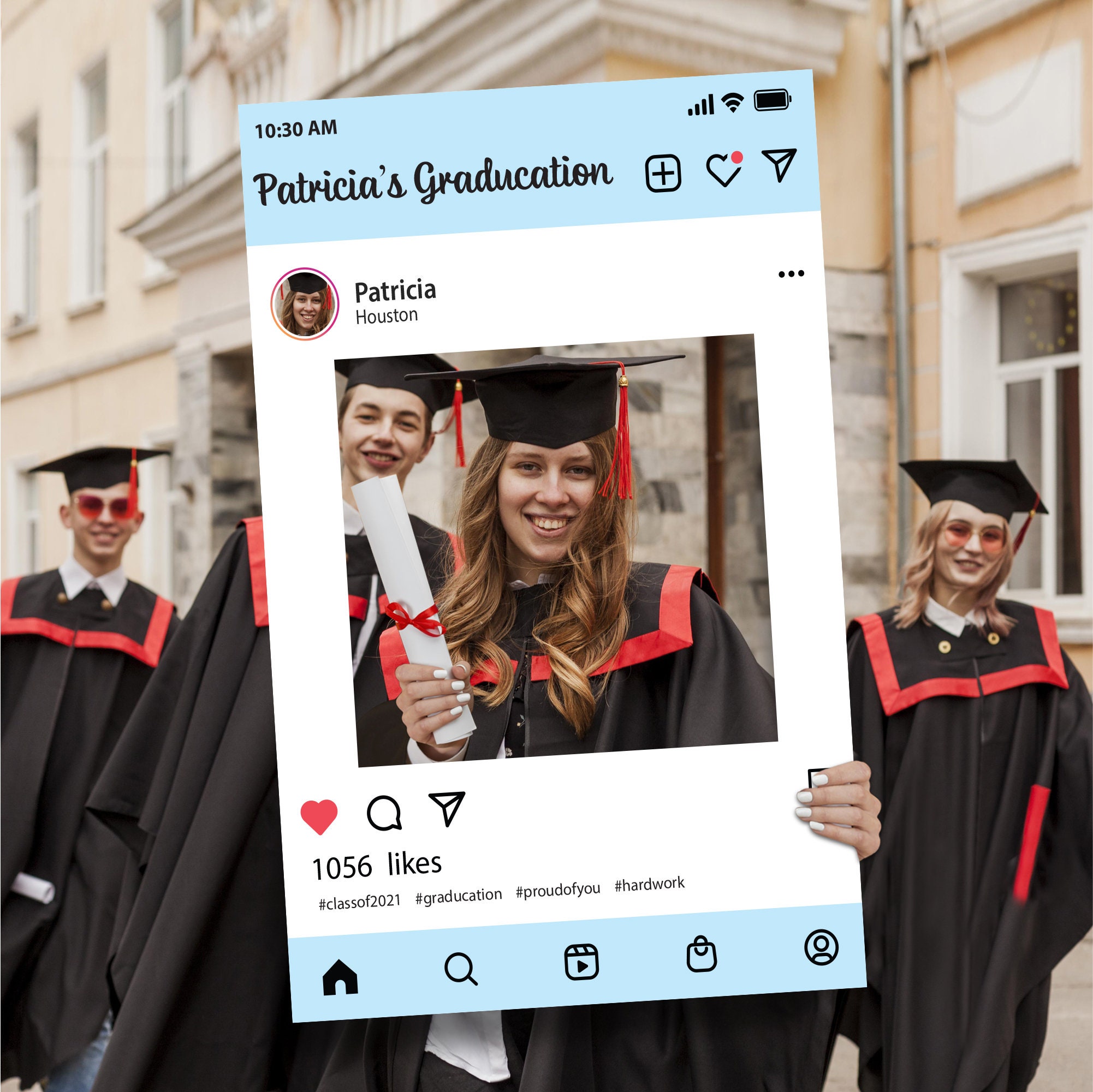 Personalized Selfie Frame Instagram Selfie Frame Graduations - Etsy