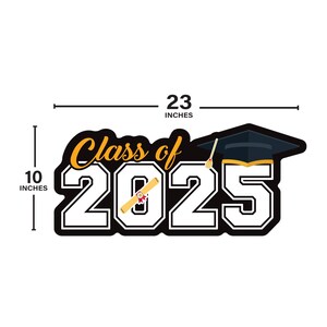Personalized Class of 2025 Coroplast Sign, Graduate 2025 Cutout ...