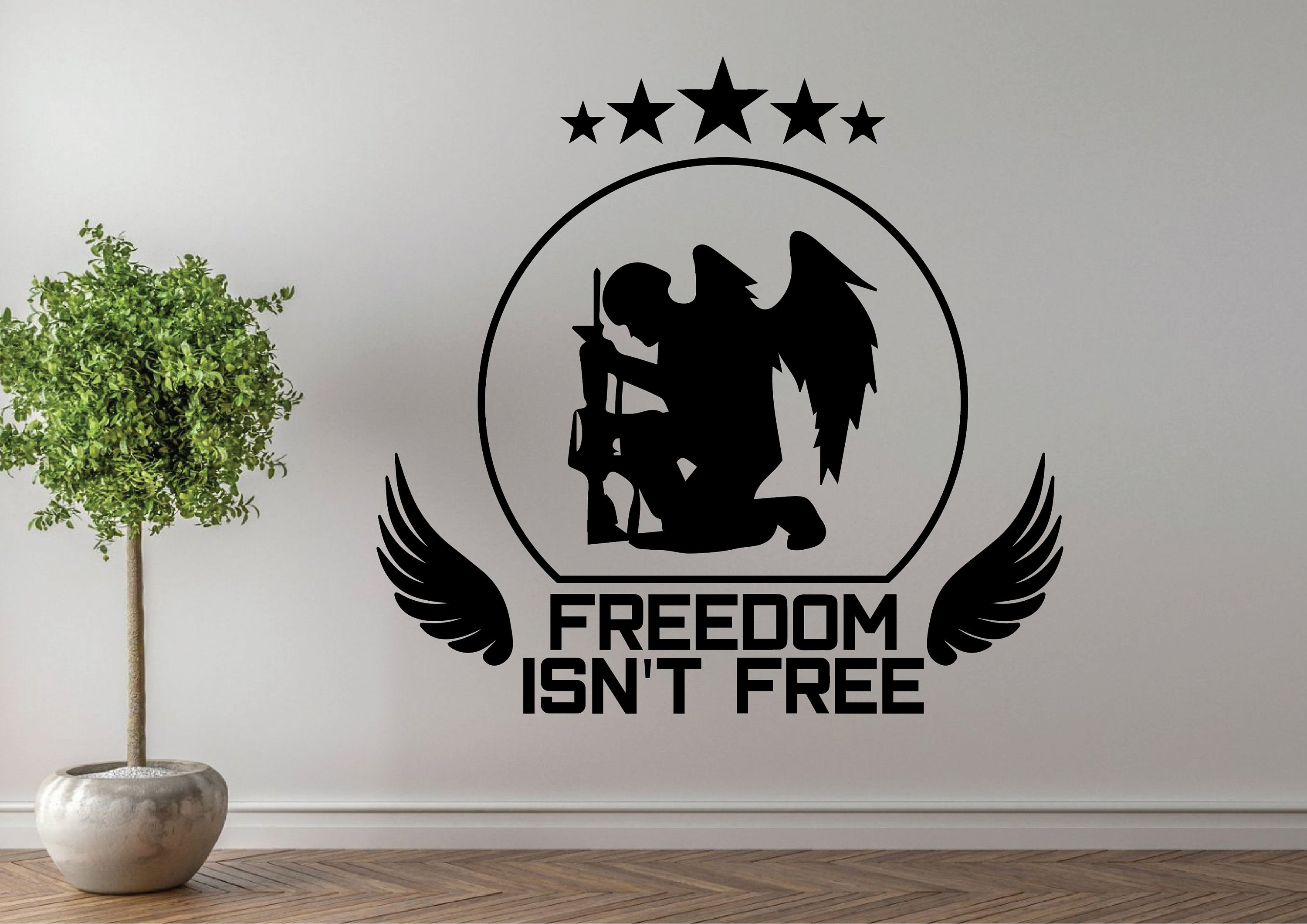 Freedom Isn't Free decal memorial decal Patriotic decal military decal ...