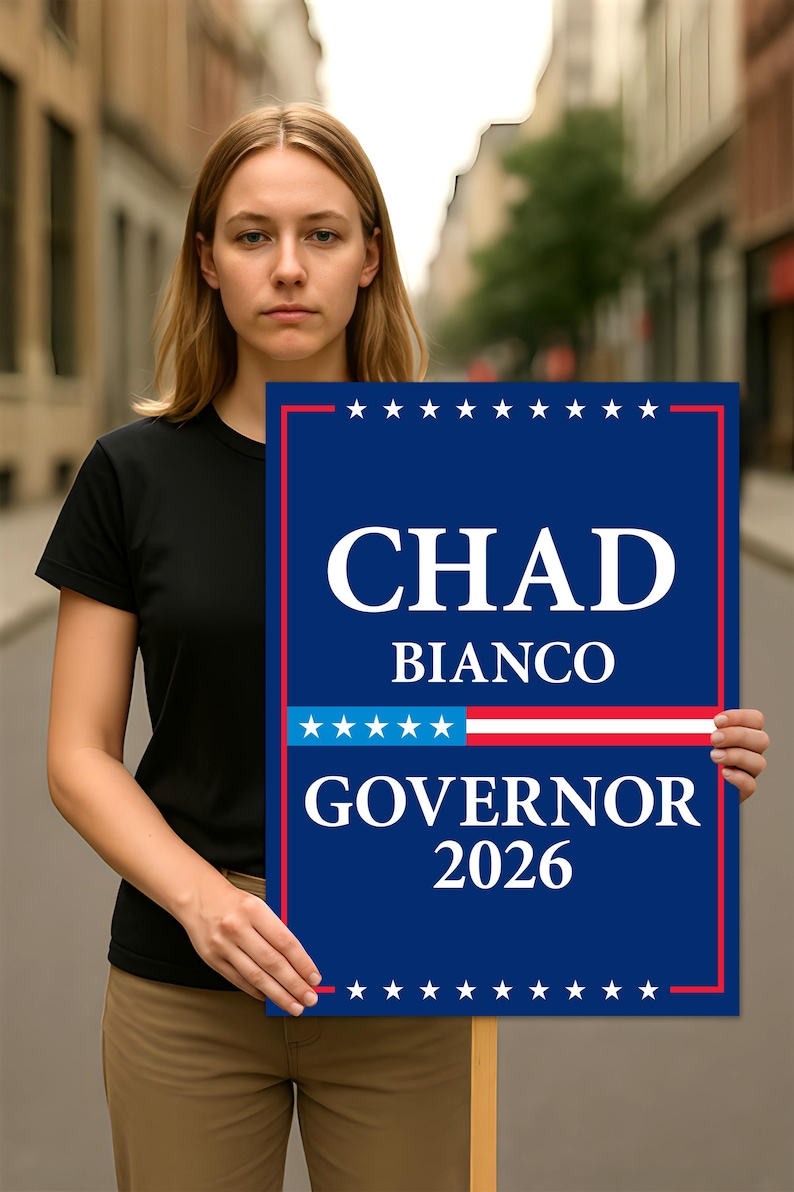 Chad Bianco for California Governor 2026 Election Sign, Political ...