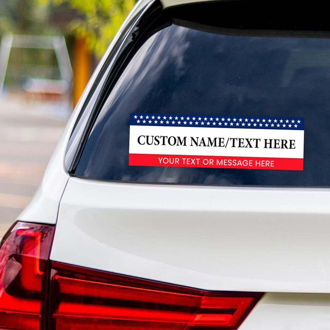 Personalized Election 2024 Sticker Vinyl Decal, Custom Political Vinyl ...