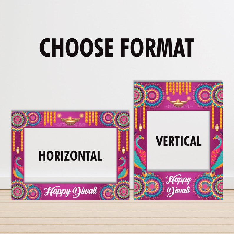 Personalized Happy Diwali Selfie Frame, Indian Festival Party Selfie ...