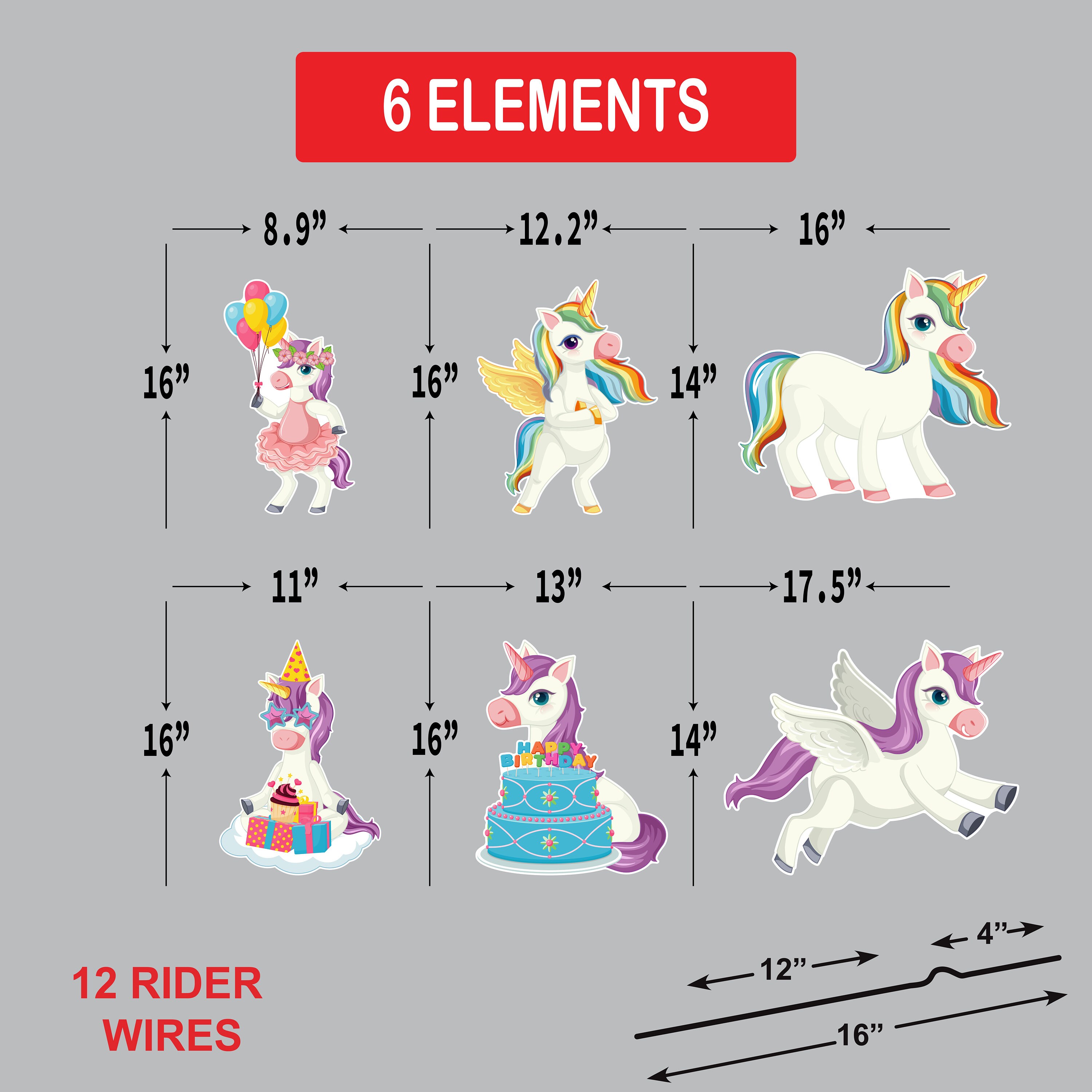 Pony Birthday Party Yard Sign Cutouts, Pony Party Decorations Theme ...