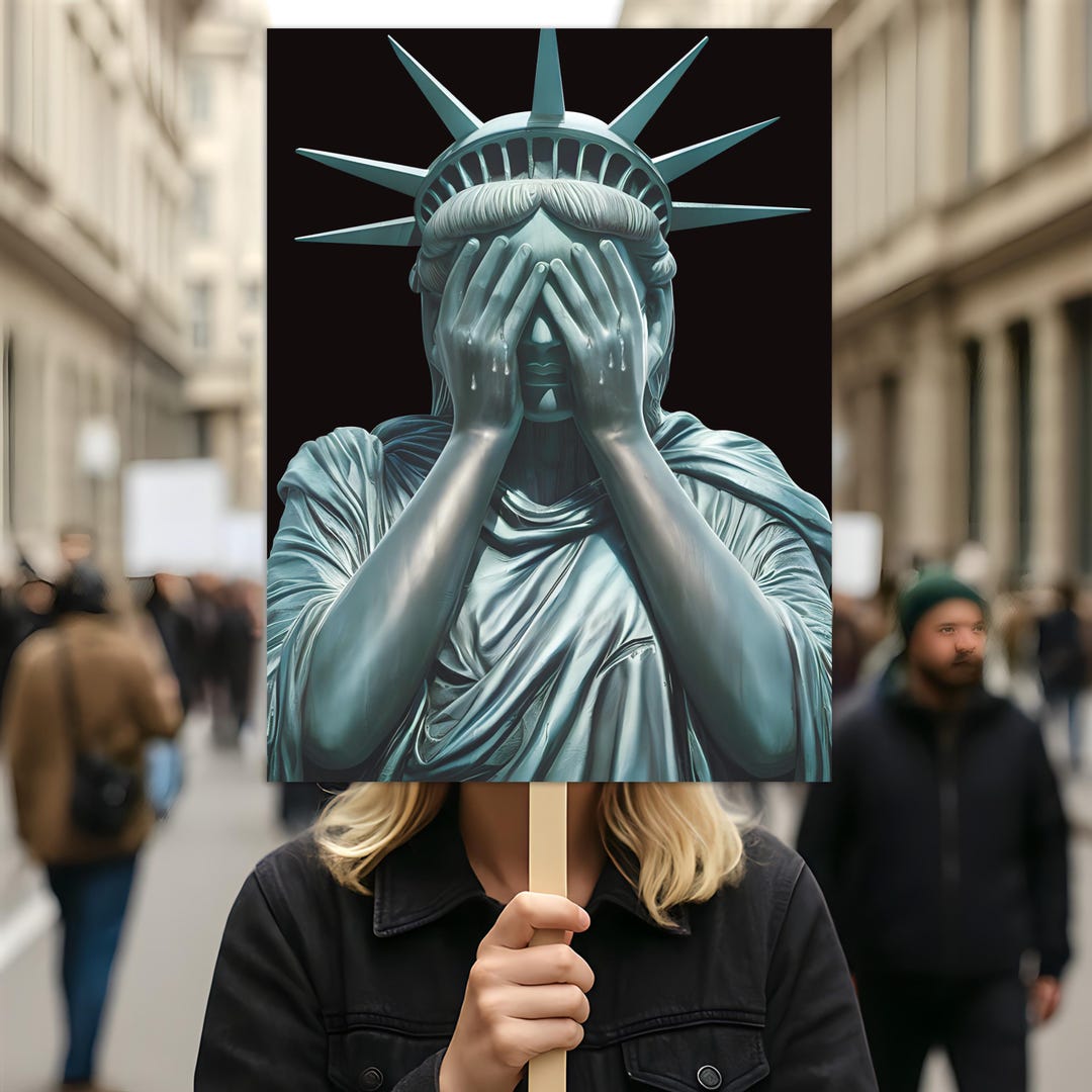 No Kings in America Protest Sign, Resistance Anti-trump, Political ...