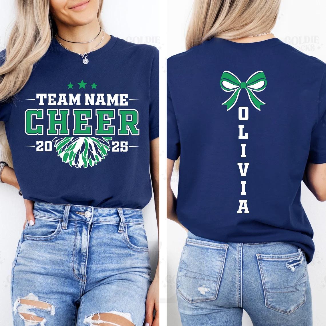 Personalized Cheer Team Name Shirt, Custom Cheerleader Gift Shirt ...