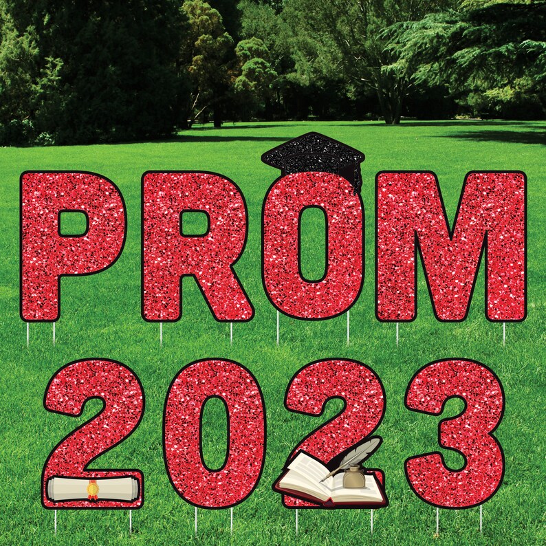 Prom 2023 Graduation Yard Sign Letters Prom Graduation Yard - Etsy