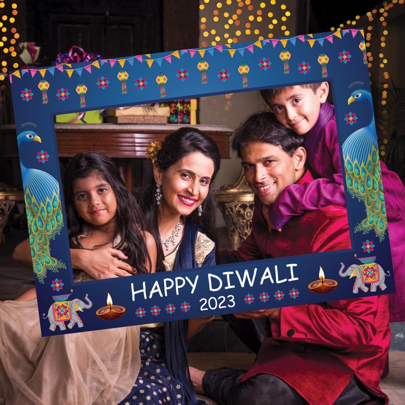 Personalized Happy Diwali Selfie Frame Indian Festival Party - Etsy