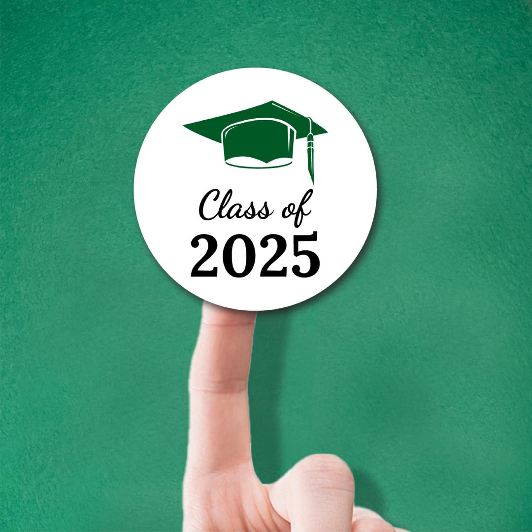 Personalized Graduation 2025 Stickers, Custom Class of 2025 Stickers ...