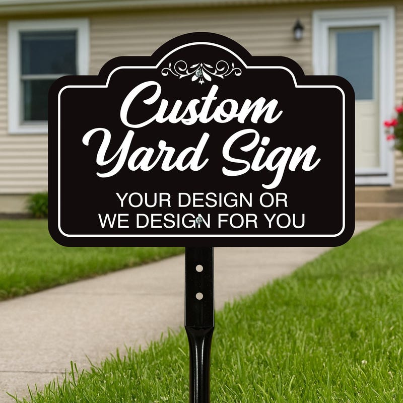 Aluminum Sign on Stake - Etsy