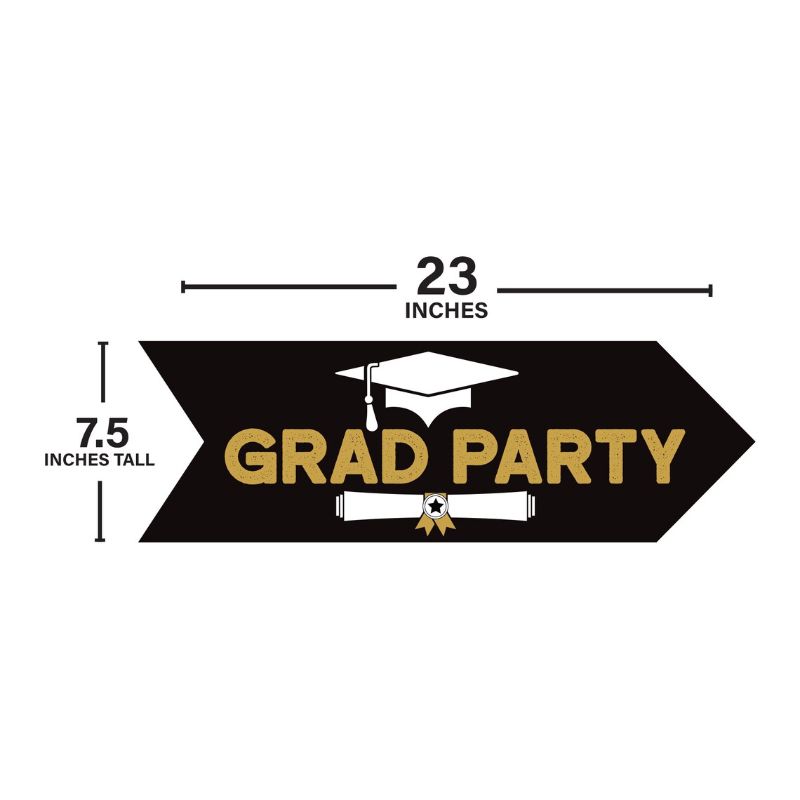 Pack of 2 Graduation Party Yard Signs With Arrows 23 X | Etsy