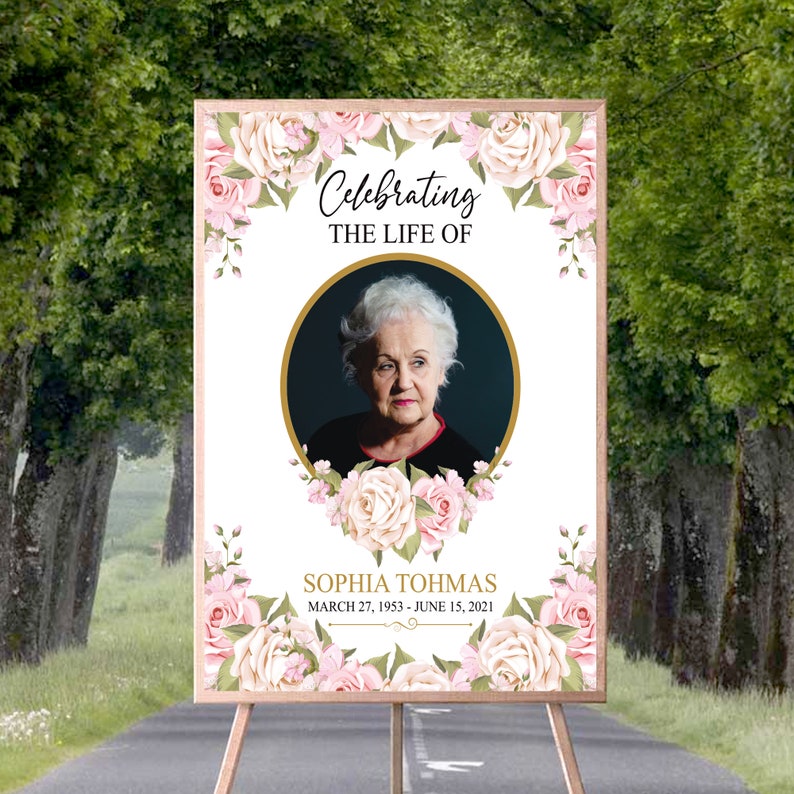Custom Funeral Foam Board Poster Sign Funeral & Event Custom - Etsy