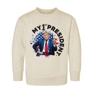 My First President Baby Bodysuit, Funny Trump Baby Shirt, Toddler ...