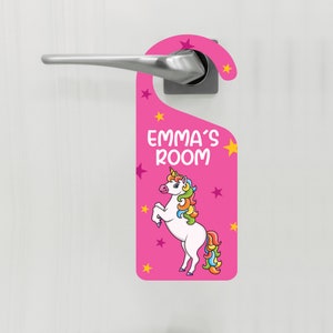 Custom Door Hanger, Personalized Doorknob Sign, PVC Door Knob Hanger ...