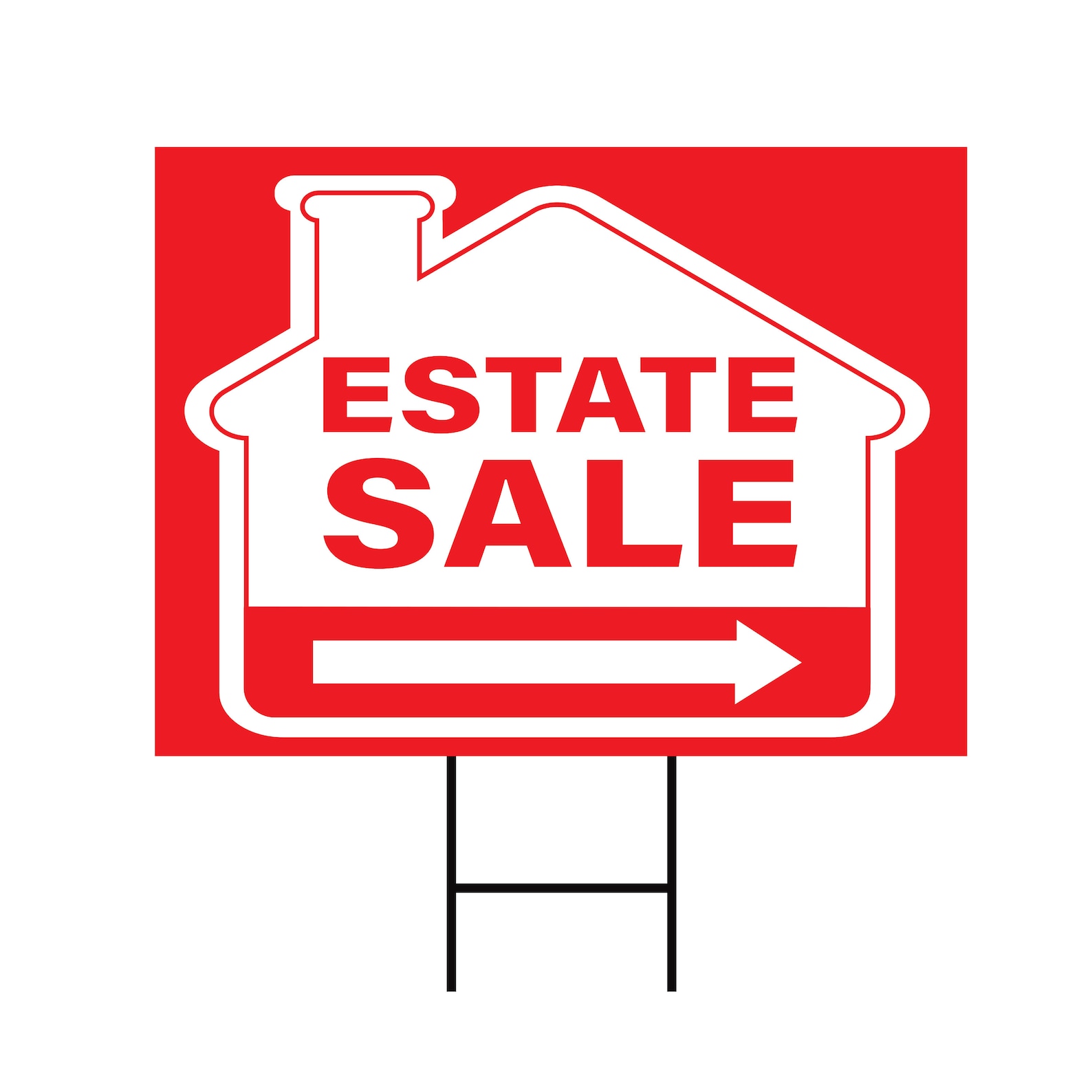 Estate Sale Arrows Yard Sign Coroplast Long Lasting Rust - Etsy