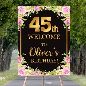 Custom Birthday Foam Board Poster Sign, Birthday Event Custom Printing ...