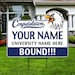 Personalized College Bound Future Yard Sign, College Logo Sign, Custom ...