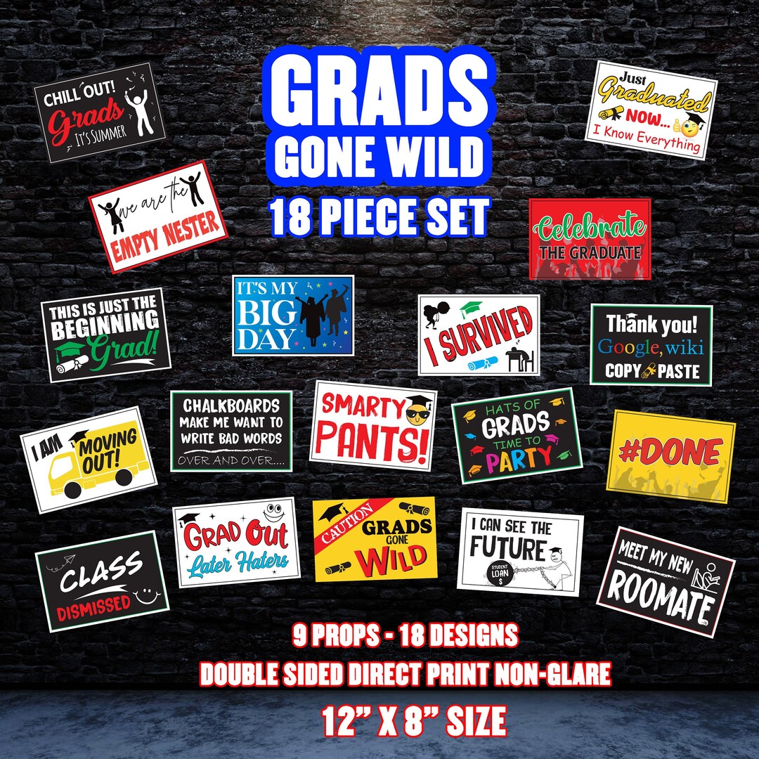 Graduation Bundle, Custom Props, Personalized Graduation 2025 Party ...