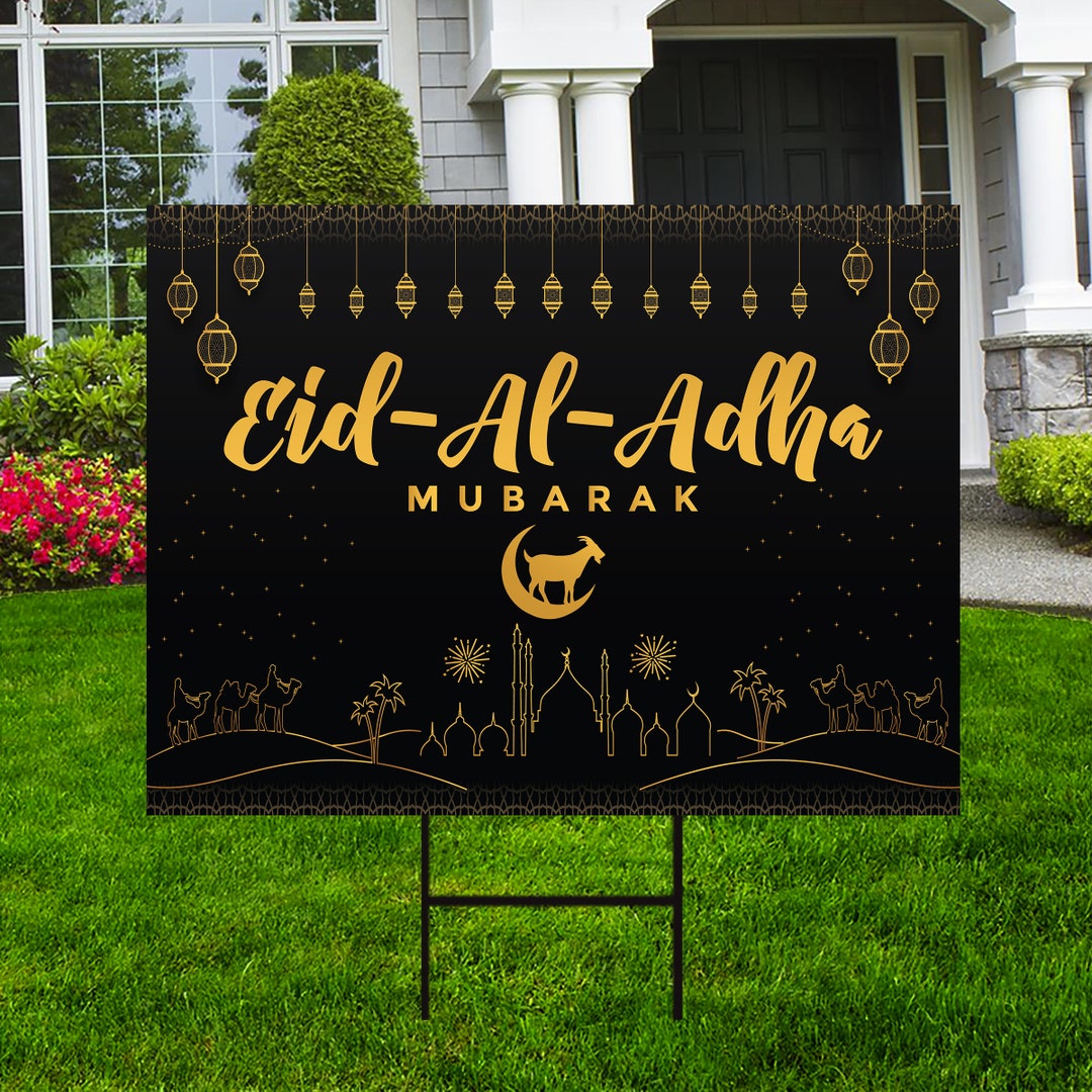 Eid Al Adha Yard Sign Decorations Coroplast Eid-al Adha - Etsy UK