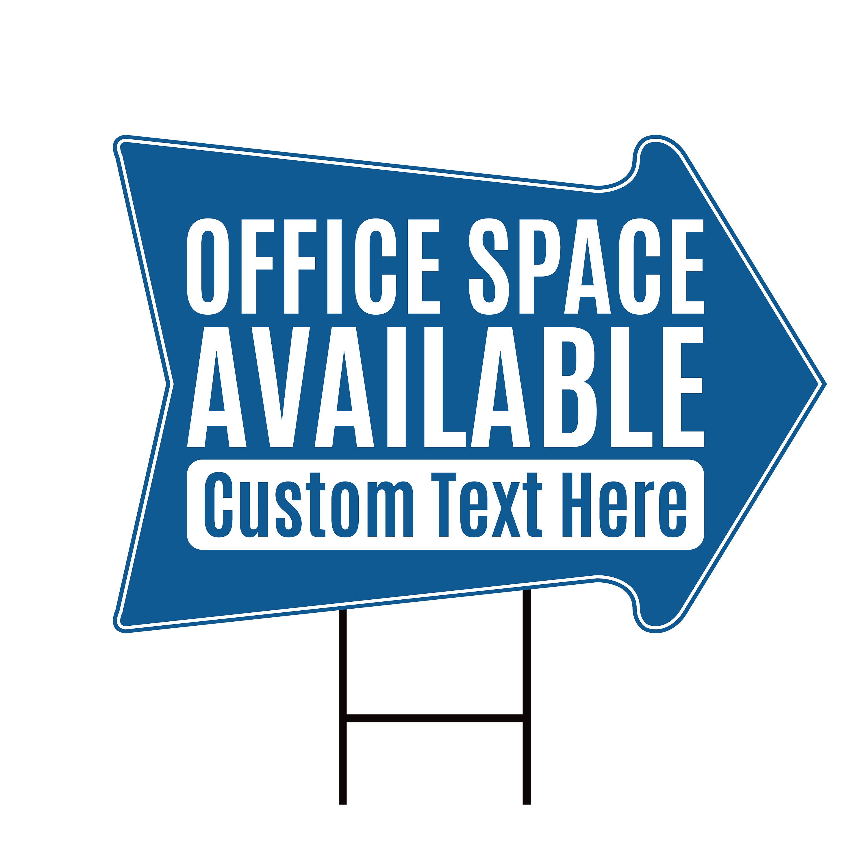 Office Space Available Yard Sign Personalized - Visible Text Custom ...