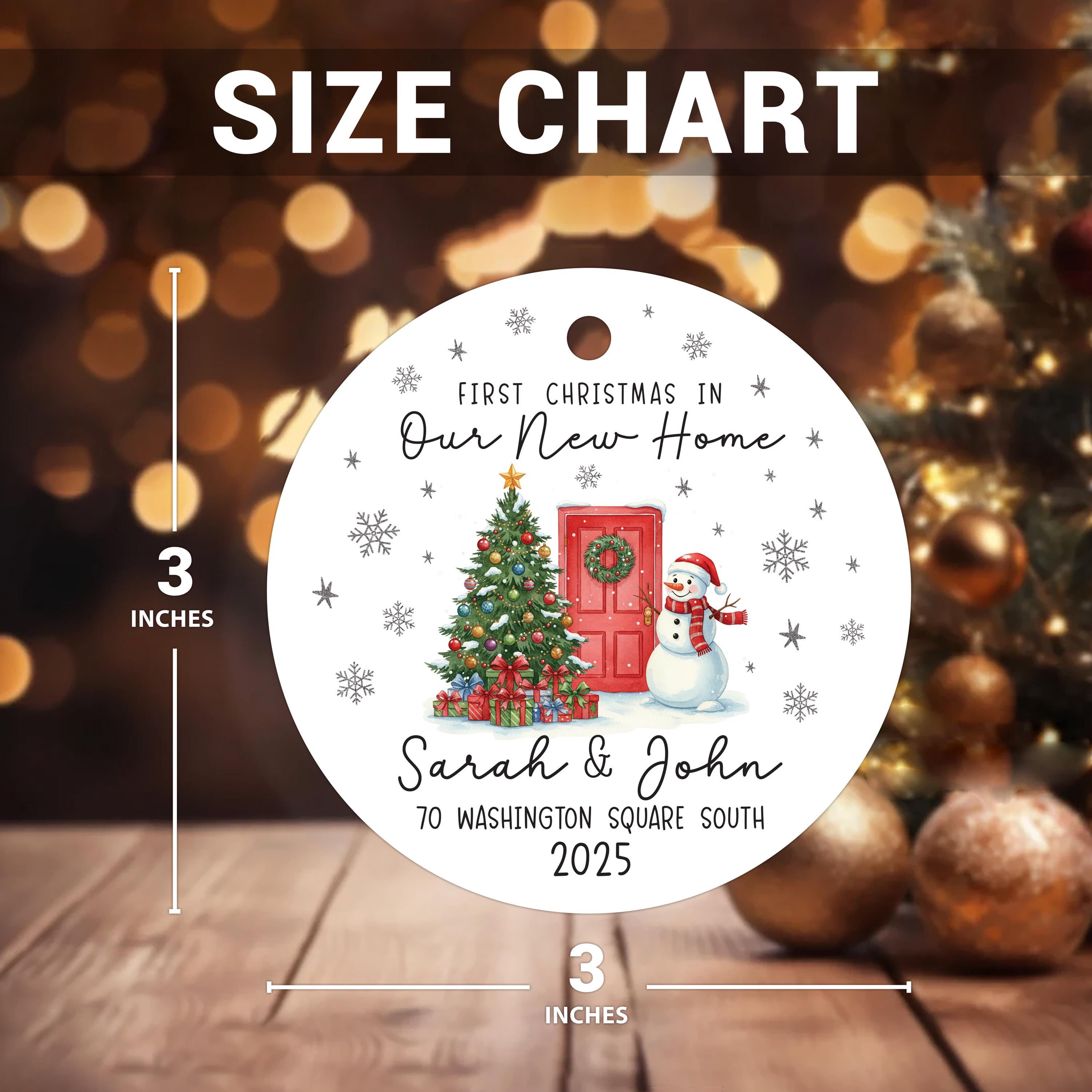 Custom New Home Ornament 2025, Our First Christmas in New Home Ornament ...