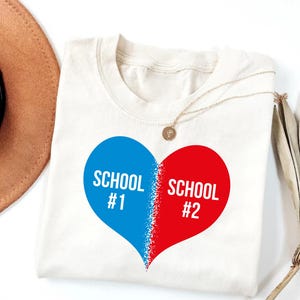 Custom House Divided Shirt, Personalized Two Sports Team Shirt ...