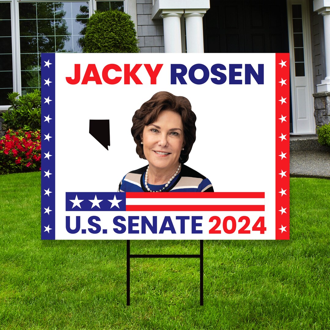 Jacky Rosen US Senate Yard Sign Coroplast US Senate Election Nevada ...