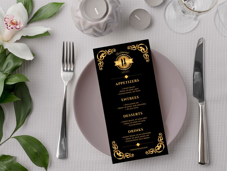 Custom Printed Brochure for Business Personalized Menu Upload - Etsy
