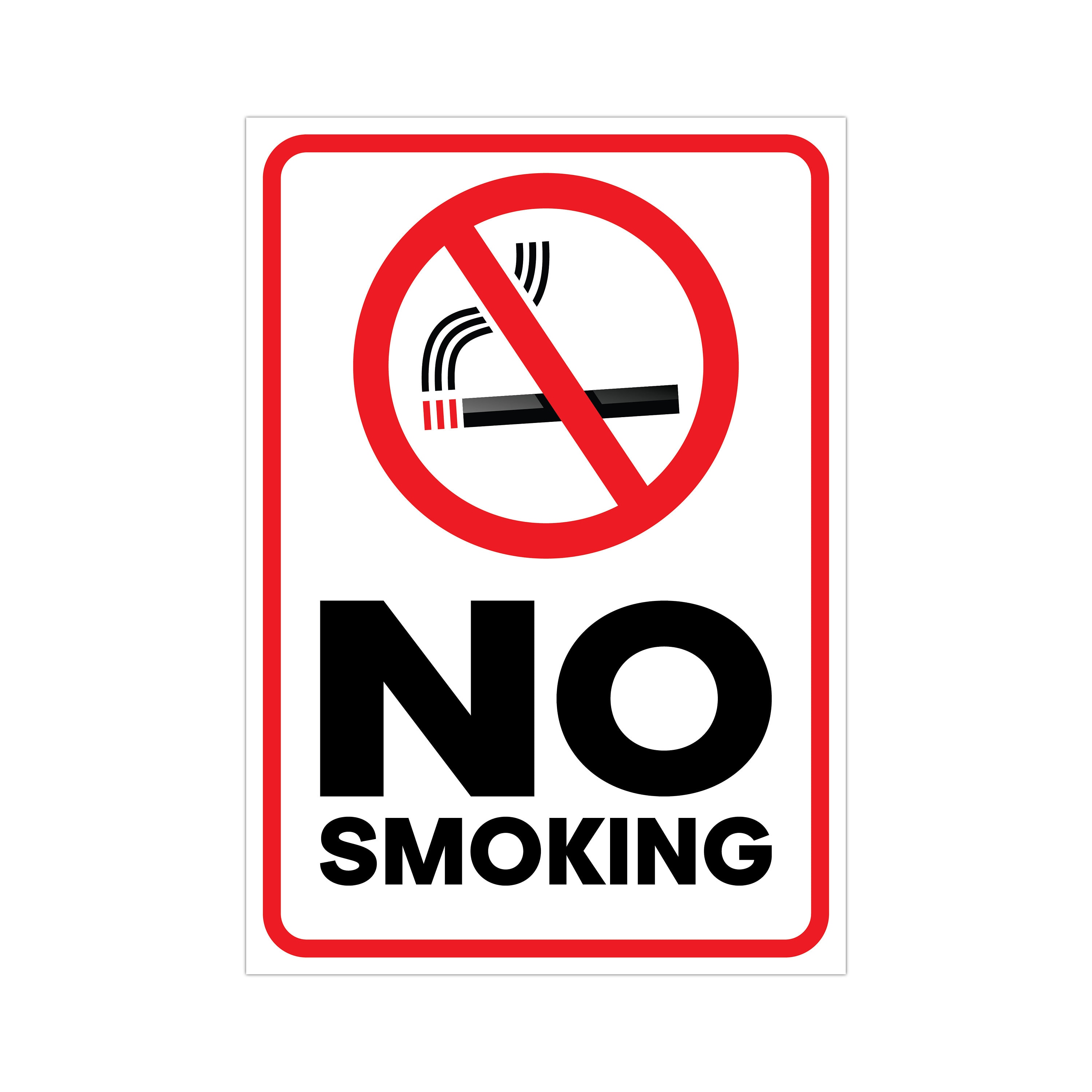 A4 No Smoking Signs To Print