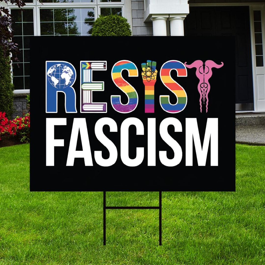 Resistance Yard Sign - Resist Hate Lawn Sign, Anti-trump, Pro Women's ...