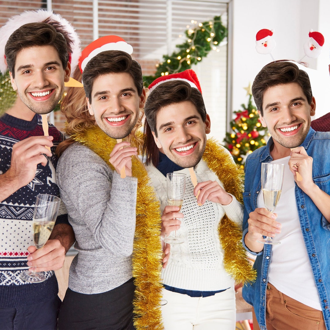 Custom Face Fans With Wooden Handle, Wedding Heads, Graduation Head ...