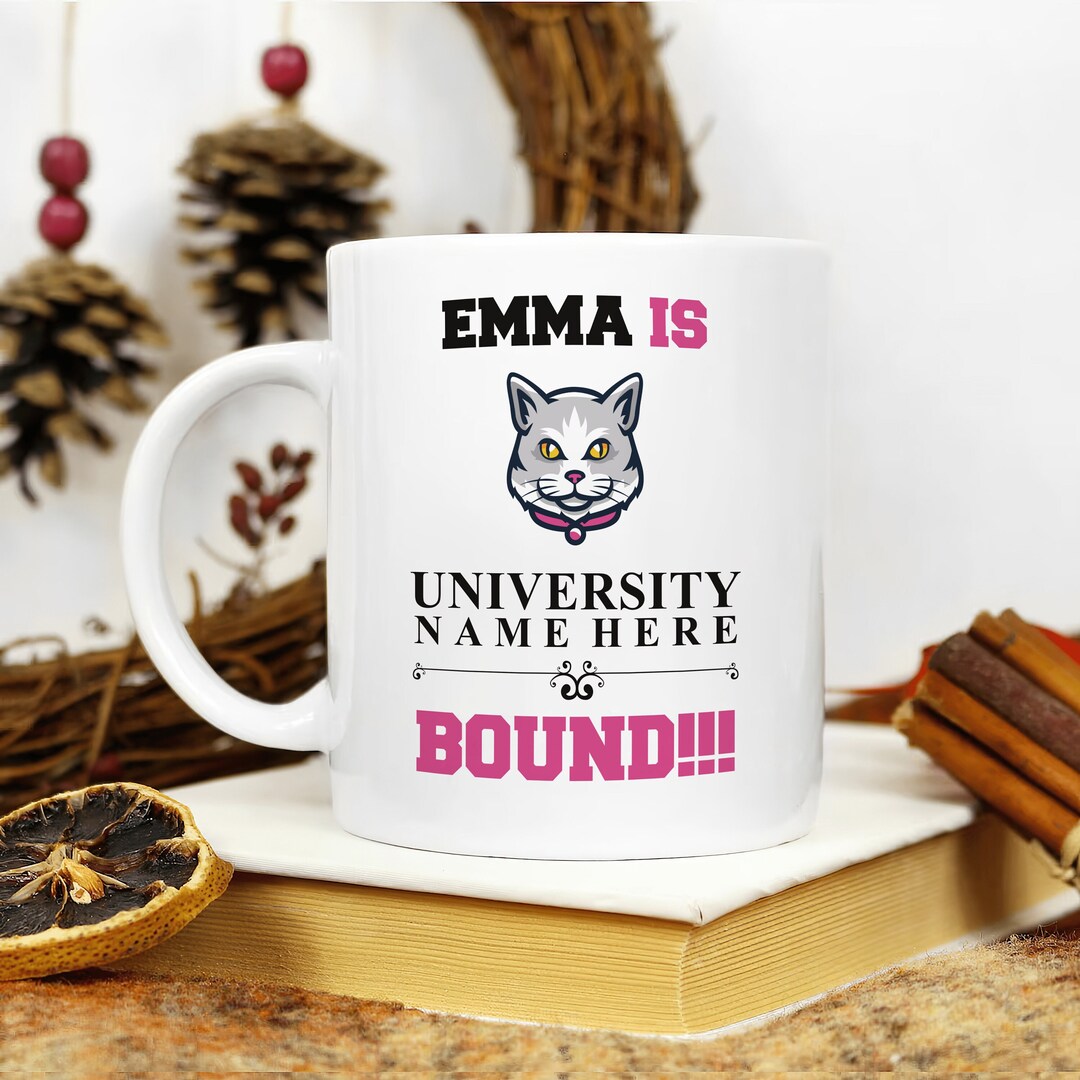 Personalized College Bound Mug - College Graduation, High School ...