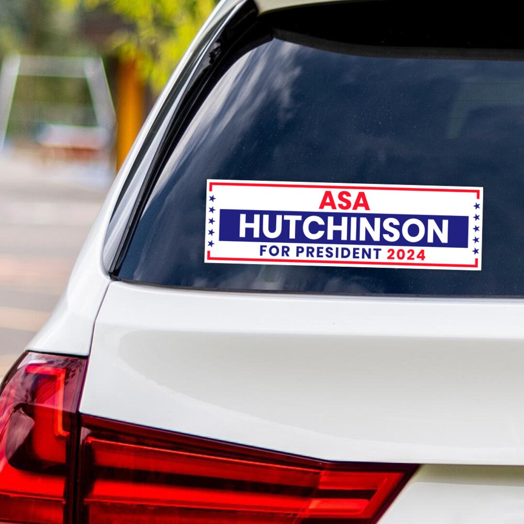 Asa Hutchinson 2024 Sticker Vinyl Decal, Asa Hutchinson for President ...