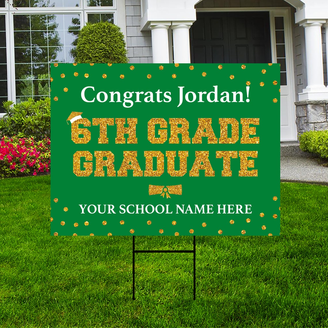 Personalized Elementary Graduation Yard Sign 2026, Middle School ...