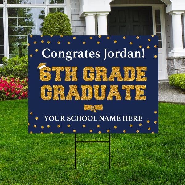 5th Grade Graduation Yard Sign - Etsy