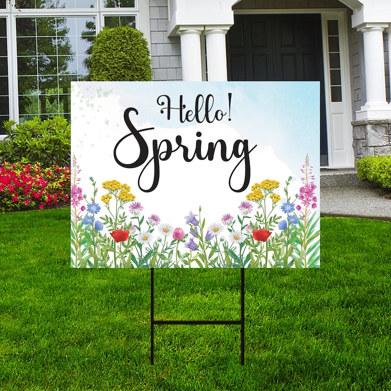 Spring Yard Signs - Etsy